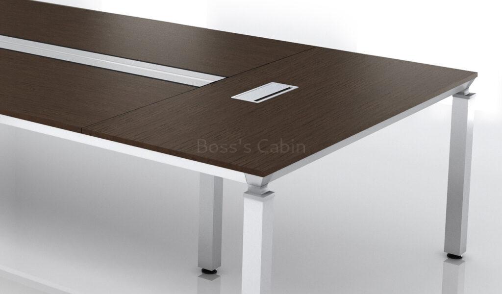 Eazy 14 Ft Conference Table With Wire Management: Boss's Cabin