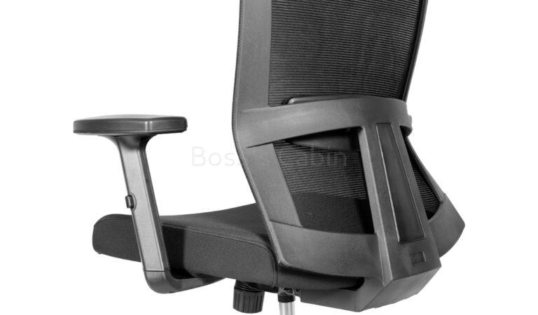 Power Office Chair with Headrest & Lumbar Support: Boss'sCabin
