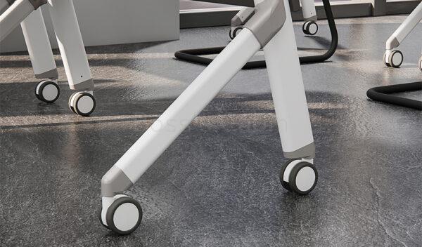 Qube Foldable Training Table With Castors : BossesCabin.com